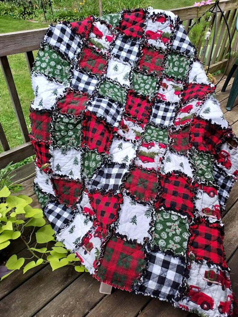 Throw Rag Quilt - Etsy