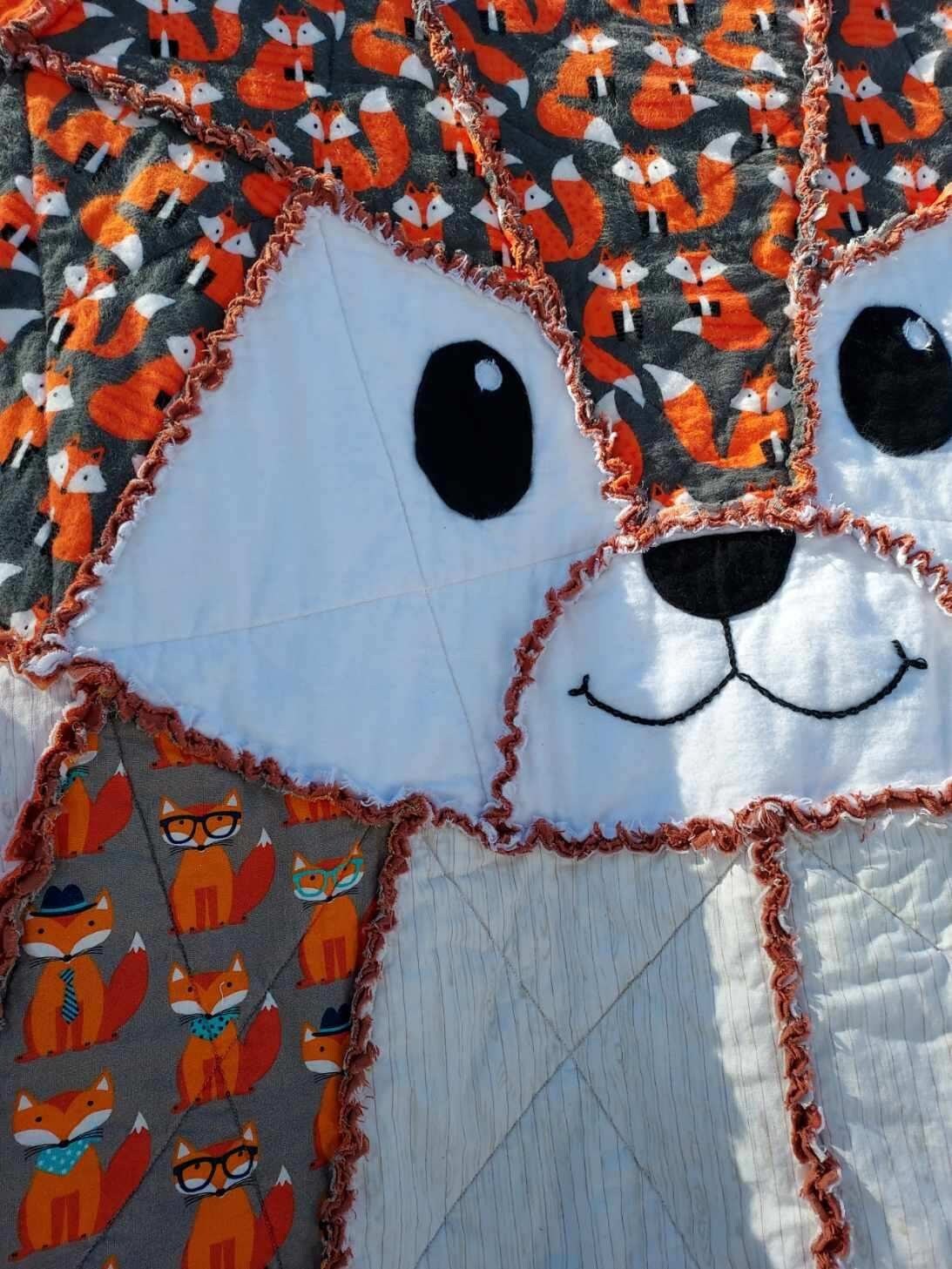 Fox Rag Quilt - Etsy