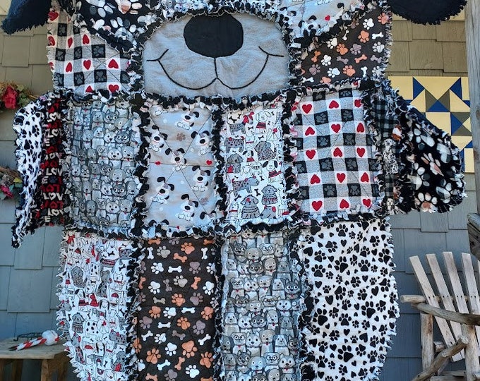 Puppy Rag Quilt - Etsy