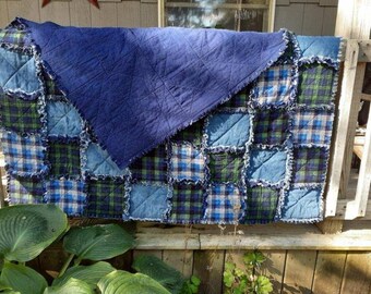 Denim Rag Quilt - Etsy