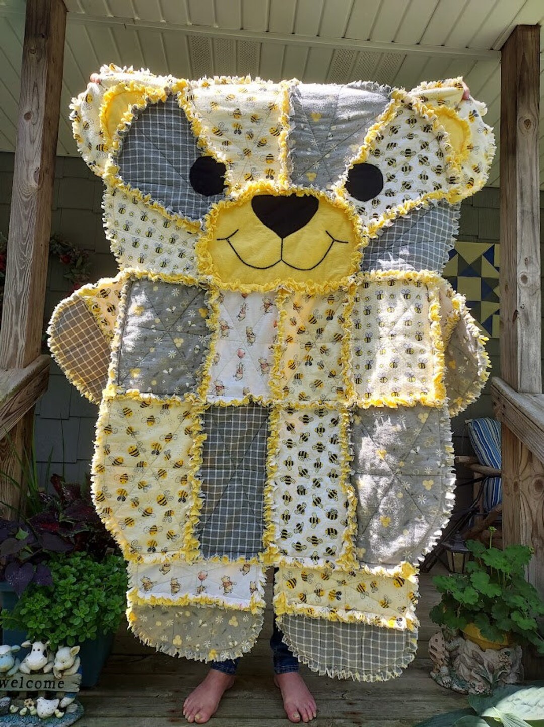 Bear Rag Quilt - Etsy