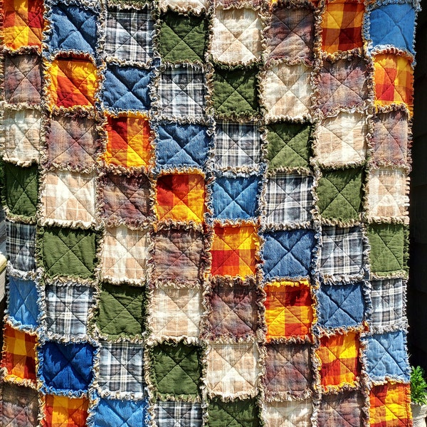 Denim Rag Quilt - Etsy
