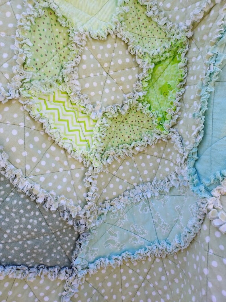 Turtle Rag Quilt - Etsy