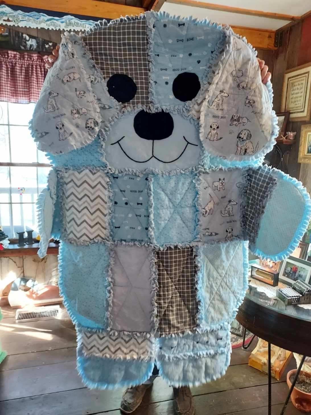 Puppy Rag Quilt - Etsy