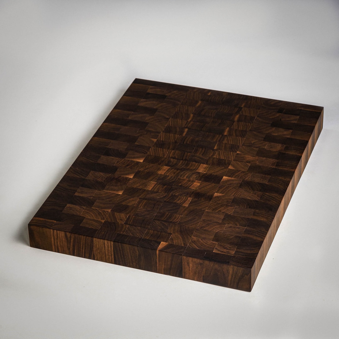 24''x18''x 2.25'' Hand Finished Walnut Solid End-grain Cutting Board W ...