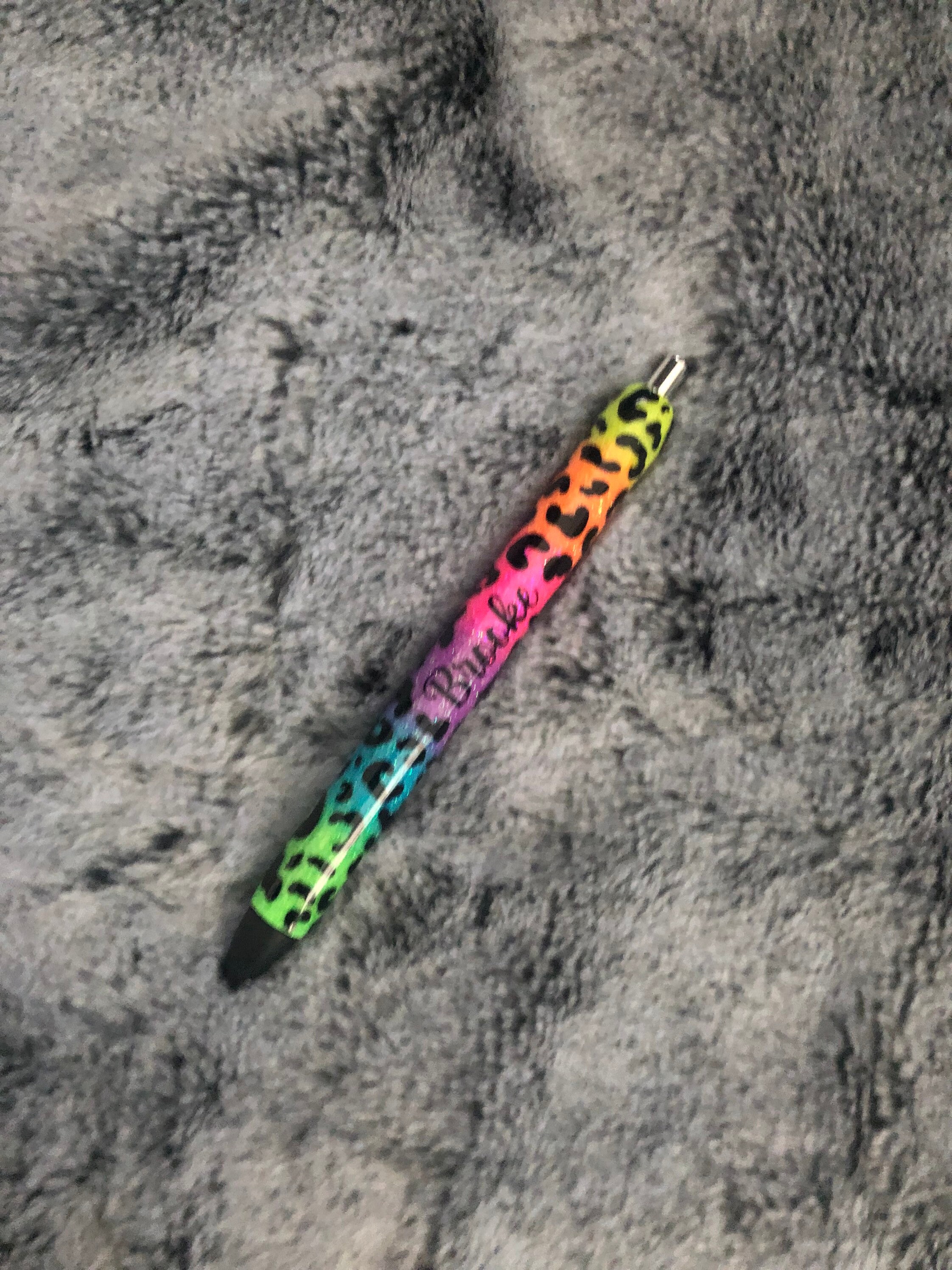 Rainbow Leopard Pen - Etsy