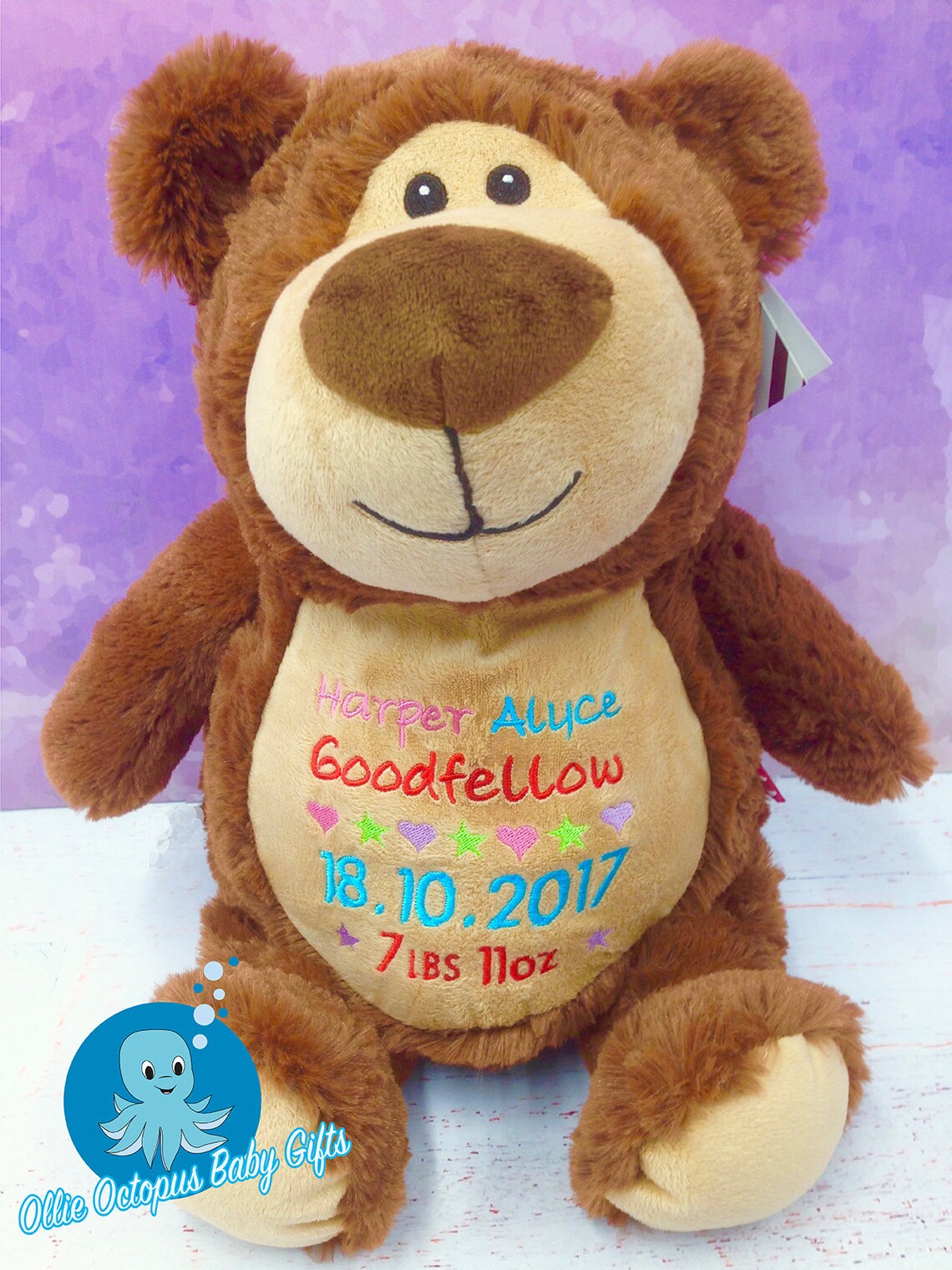 Personalised Cubbies Bear, Personalised Teddy Bear , Cubbies Teddy Bear ...