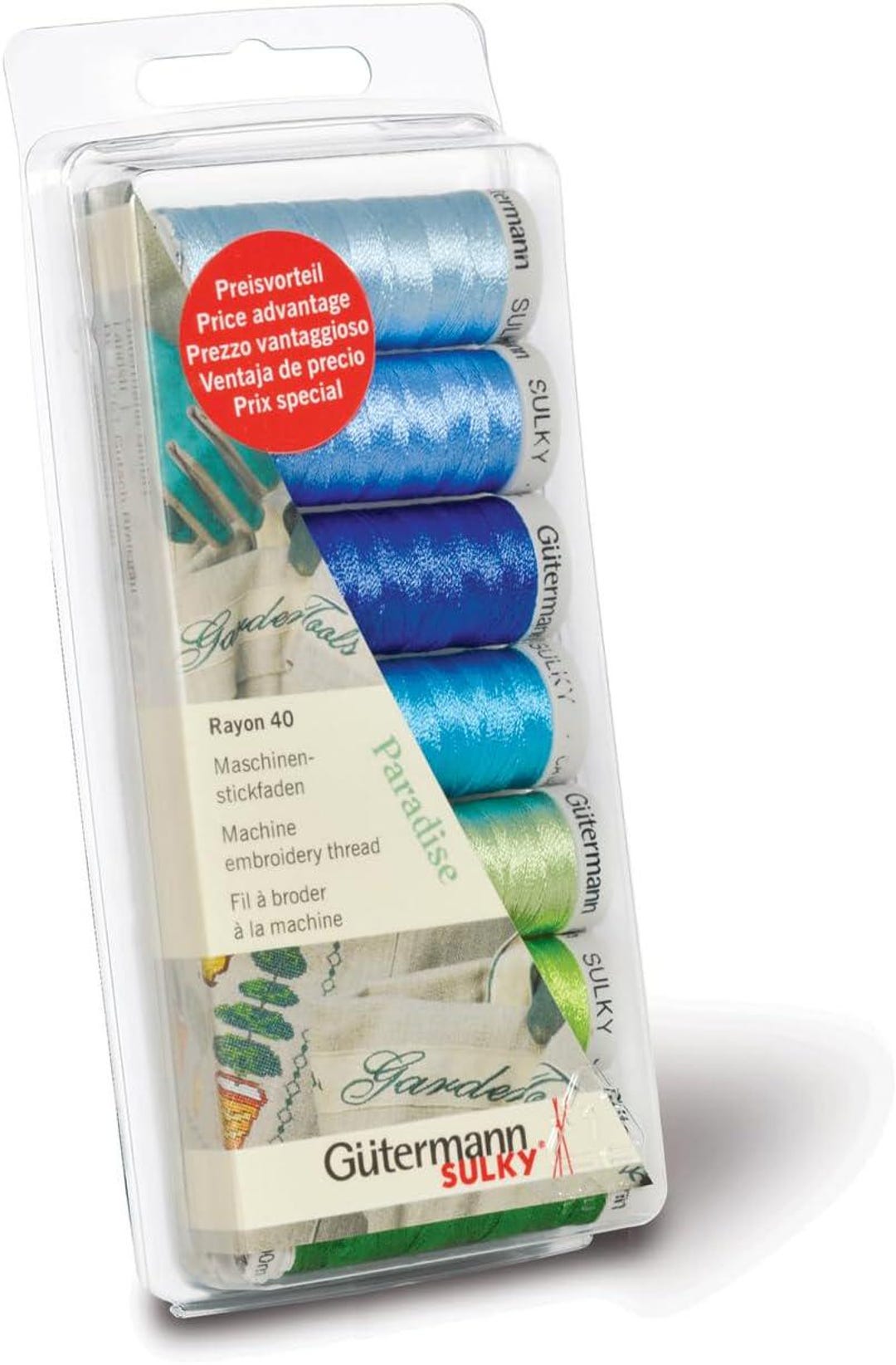 Gutermann Embroidery Thread Box Paradise - 200 Metres - per Pack of 7 ...