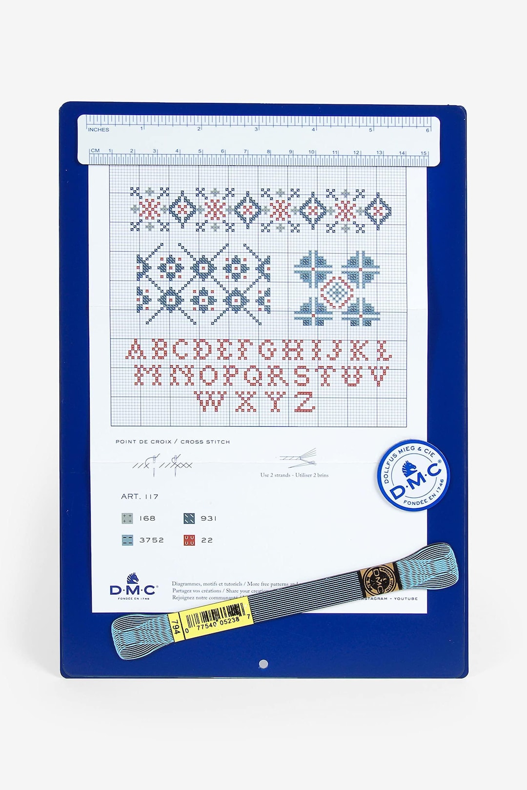 Dmc Small Magnetic Chart Board for Patterns up to Size 18 X 26cm 7 X 10 ...