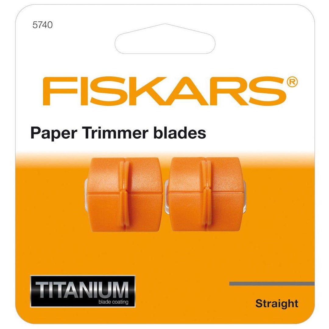 Fiskars Paper Trimmer Blades Triple Track Titanium Straight Cutting ...