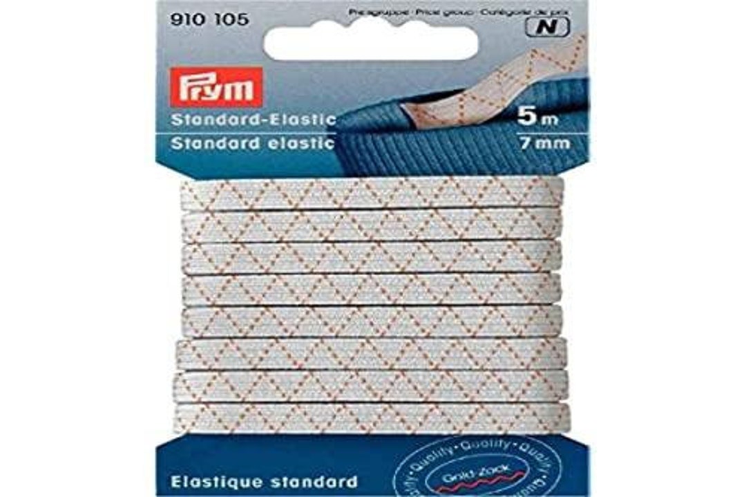 Prym Standard Elastic - White 5m X 7mm(prym-elstc-7-5-wht) - Etsy