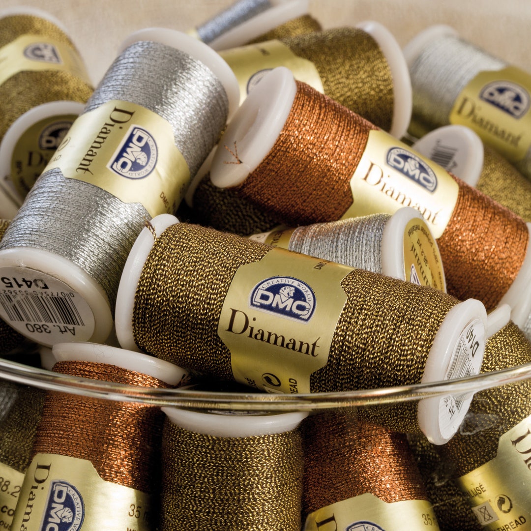 DMC Diamant Metallic Embridery Thread 35m 12 Colours - Etsy
