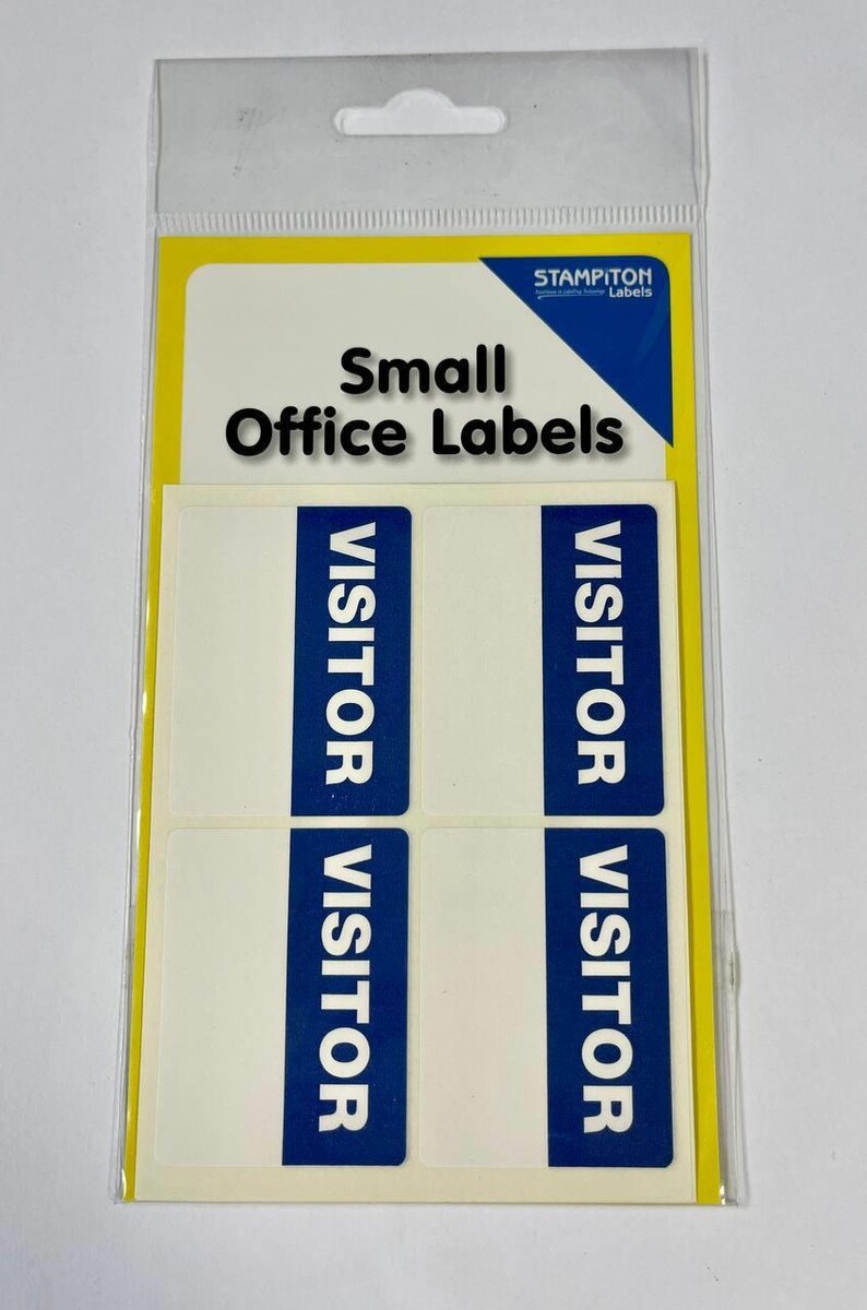 Visitor Badge Labels 5.6 X 4.2 Cm - Etsy
