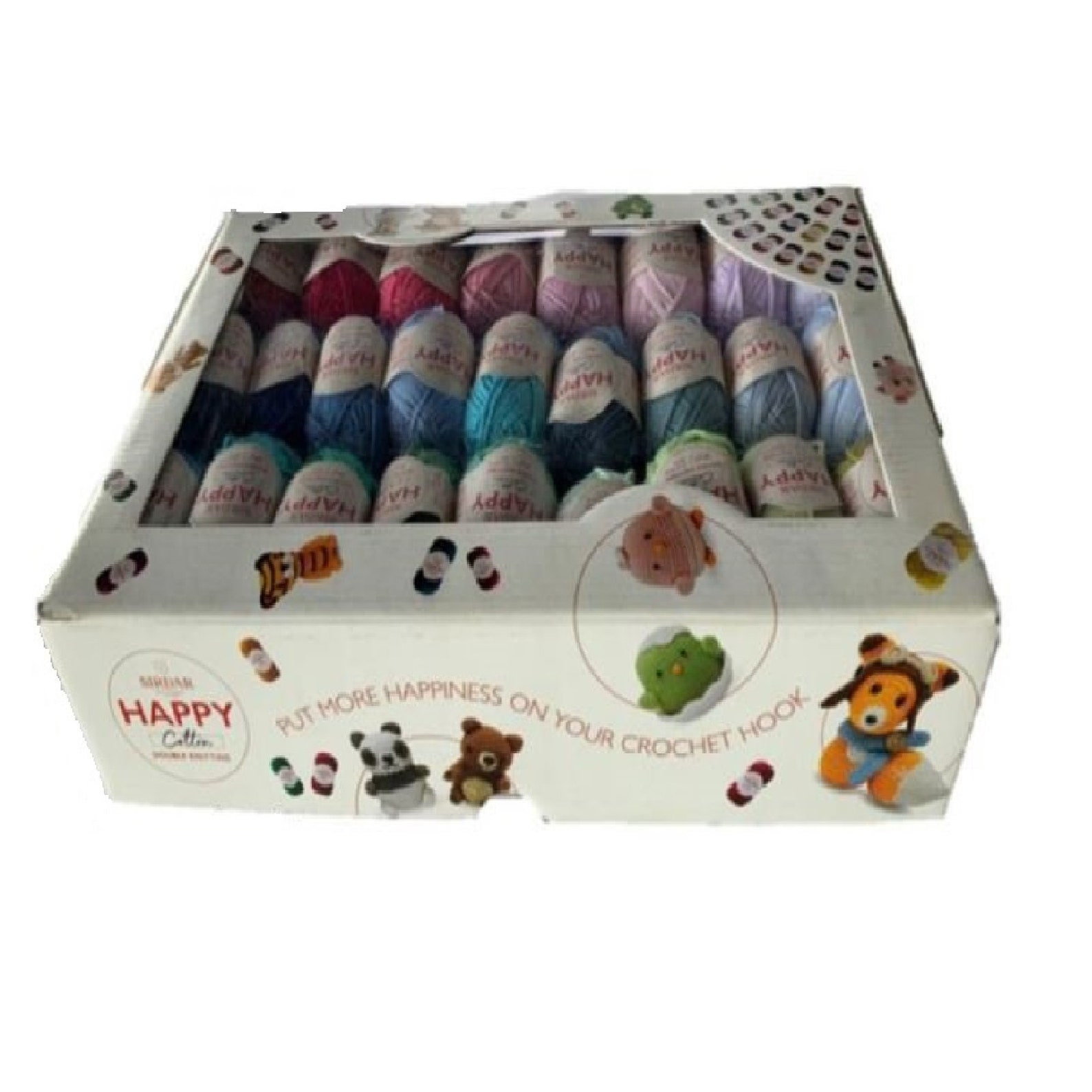 Sirdar Happy Cotton DK Happy Box 50 Happy Cotton Colours in | Etsy