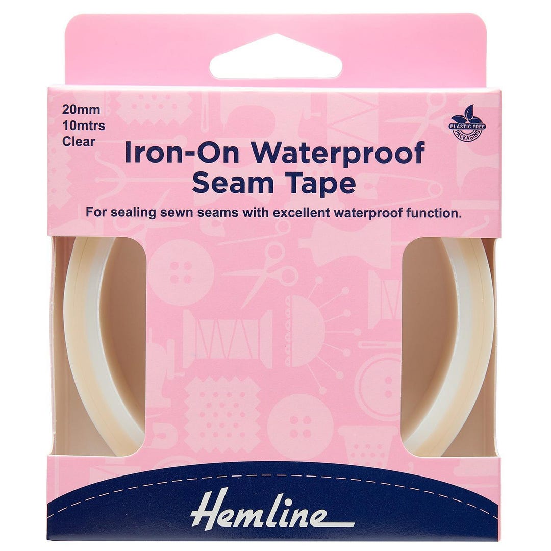 Hemline Iron-on Seam Tape Waterproof 10m X 20mm - Clear - Etsy