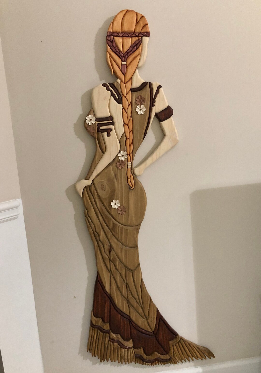 Wooden Lady 5 Foot 2 Inch Tall - Hand Made - Etsy