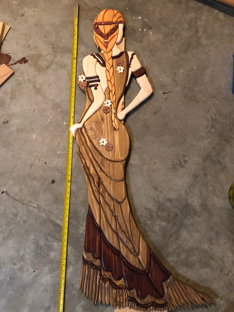 Wooden Lady 5 Foot 2 Inch Tall - Hand Made - Etsy