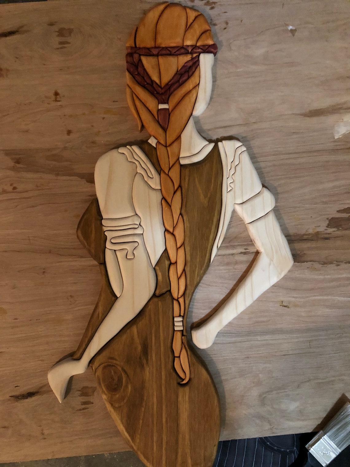 Wooden Lady 5 Foot 2 Inch Tall - Hand Made - Etsy