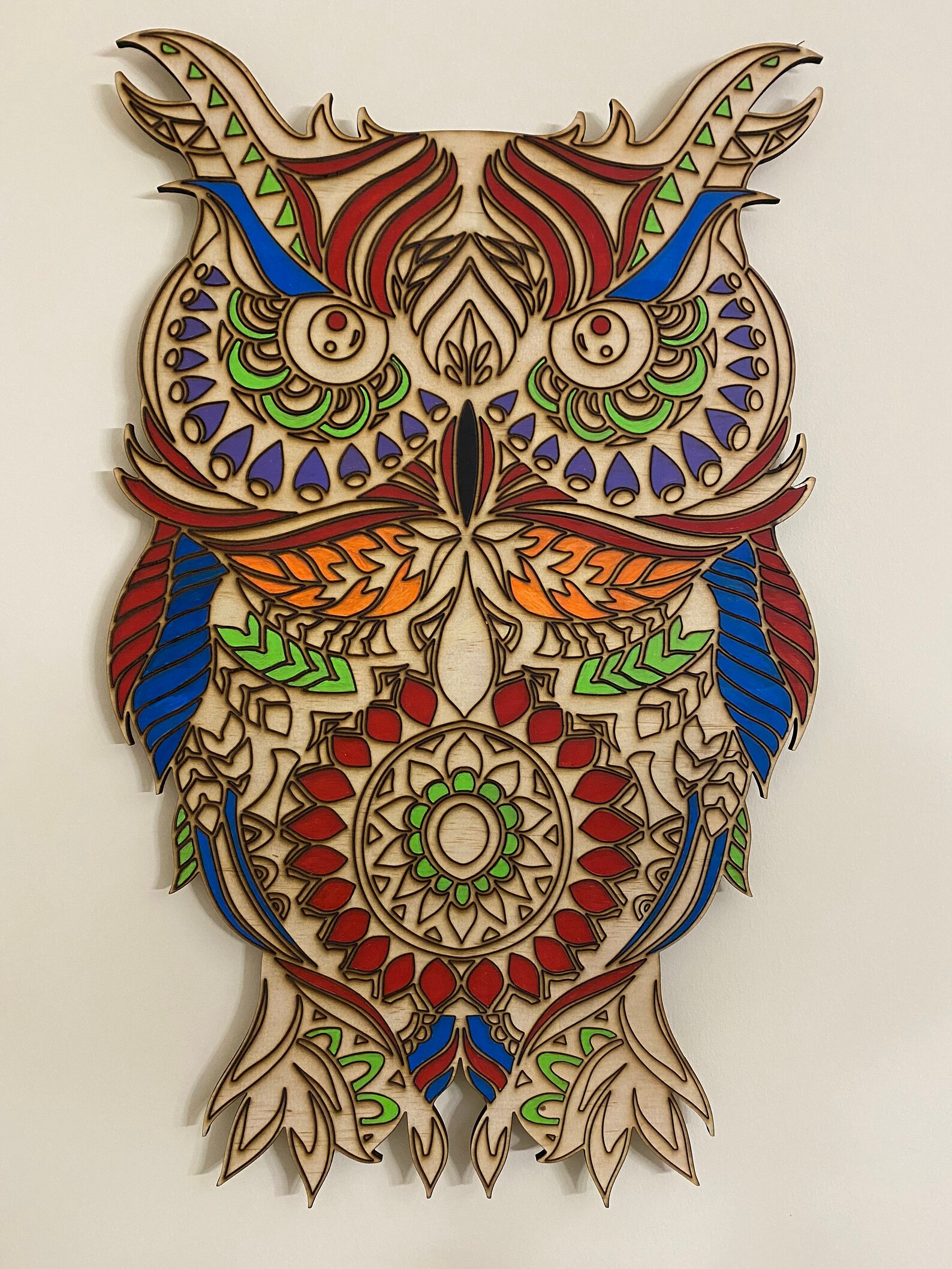 Wooden Owl for Wall Decor - Etsy