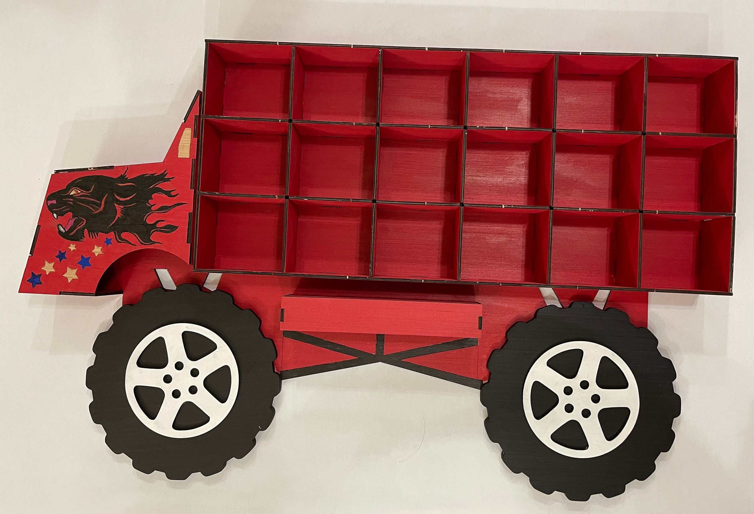 Monster Wooden Truck for Small Car Storage With Personalized - Etsy