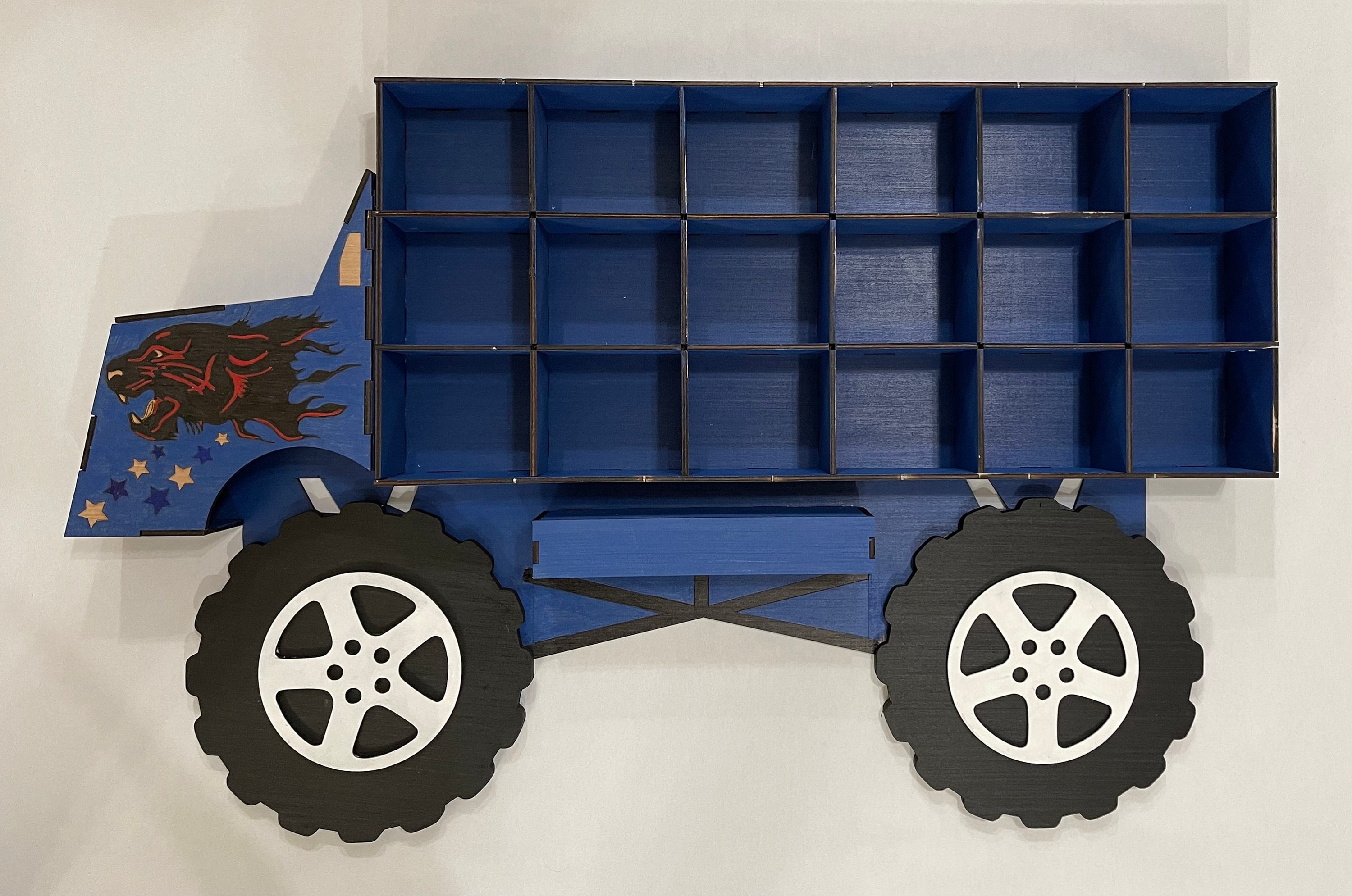Monster Wooden Truck for Small Car Storage With Personalized - Etsy