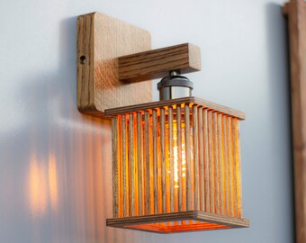 Wood Wall Light | Etsy