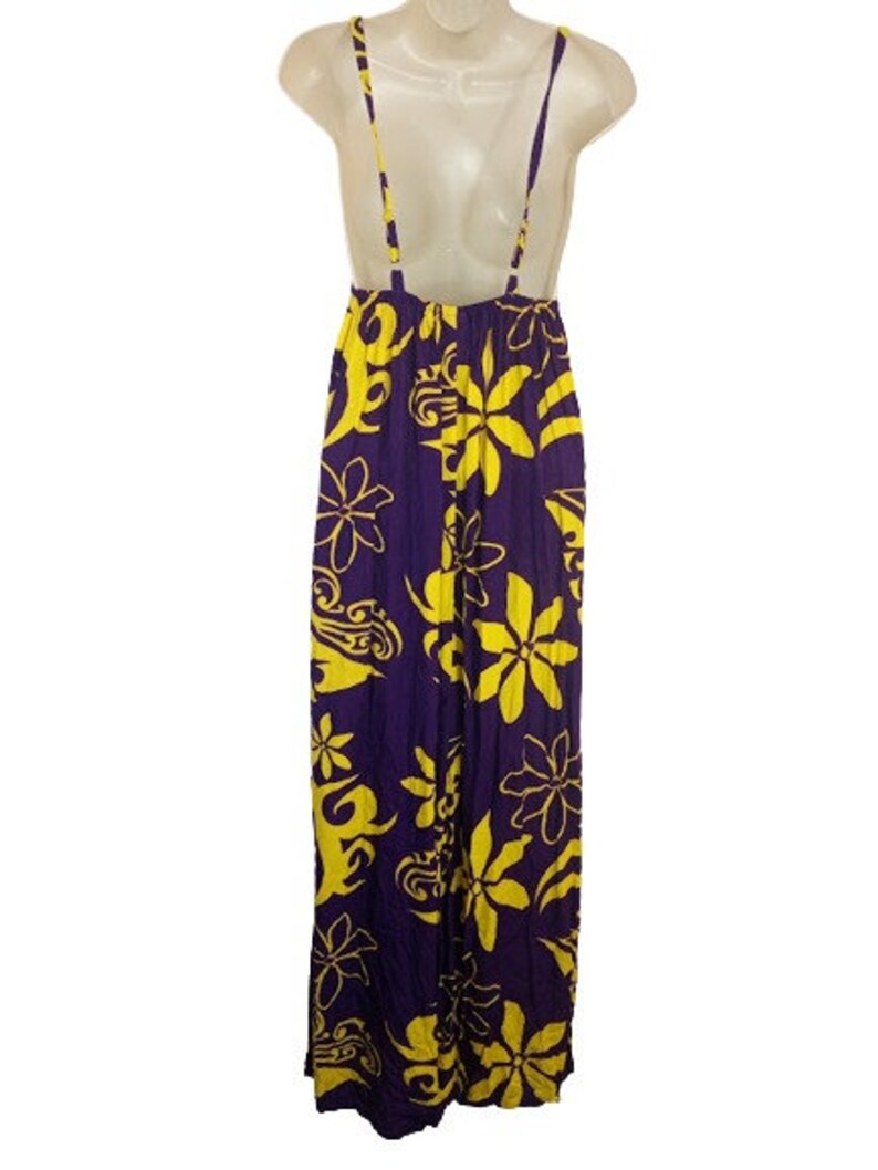 Vintage Hula Bay Womens Midi Dress Purple Yellow Floral Juniors 13 - Etsy