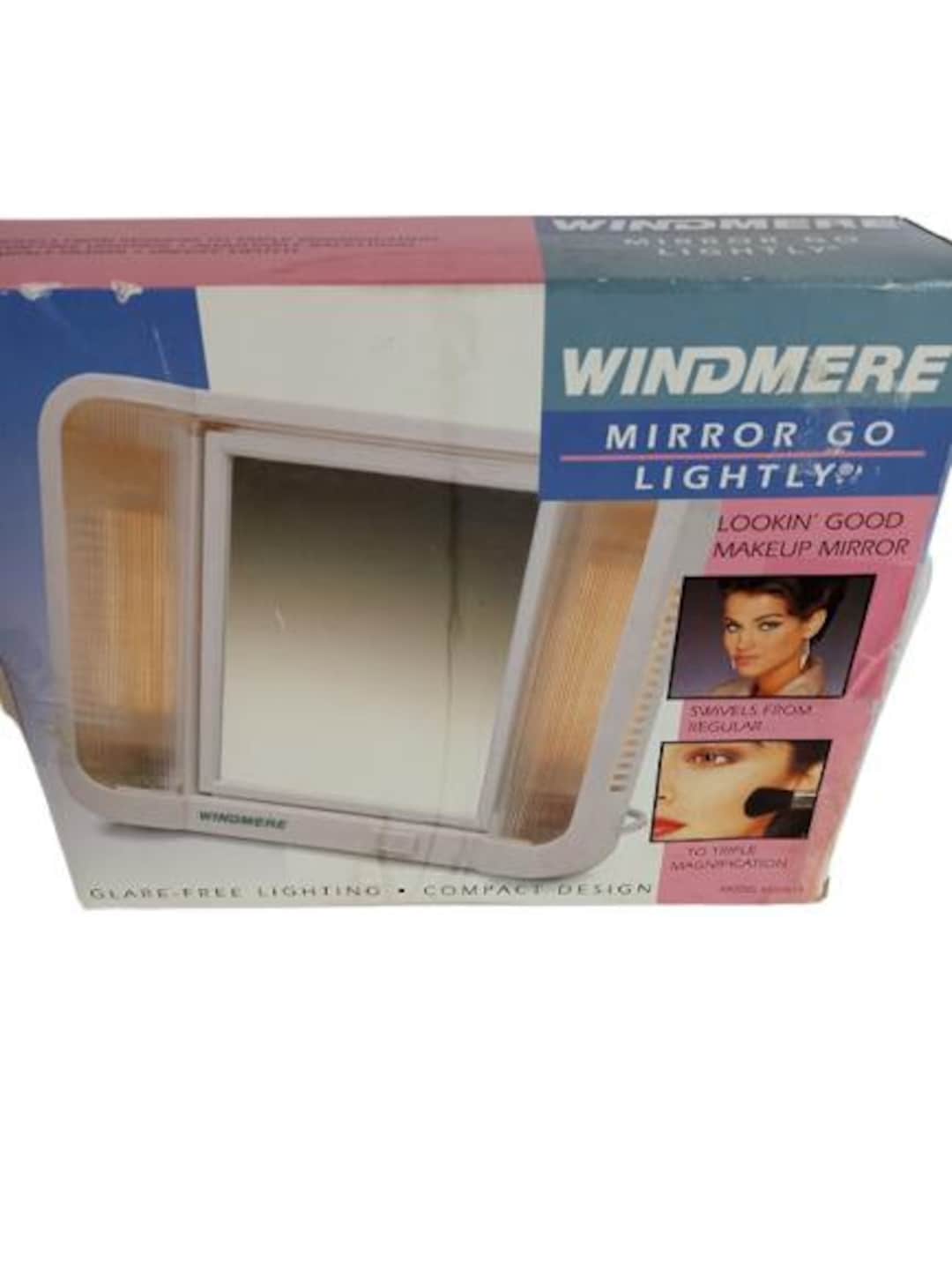 Vintage Windmere Mirror Go Lightly Triple Magnification Make up Mirror New - Etsy