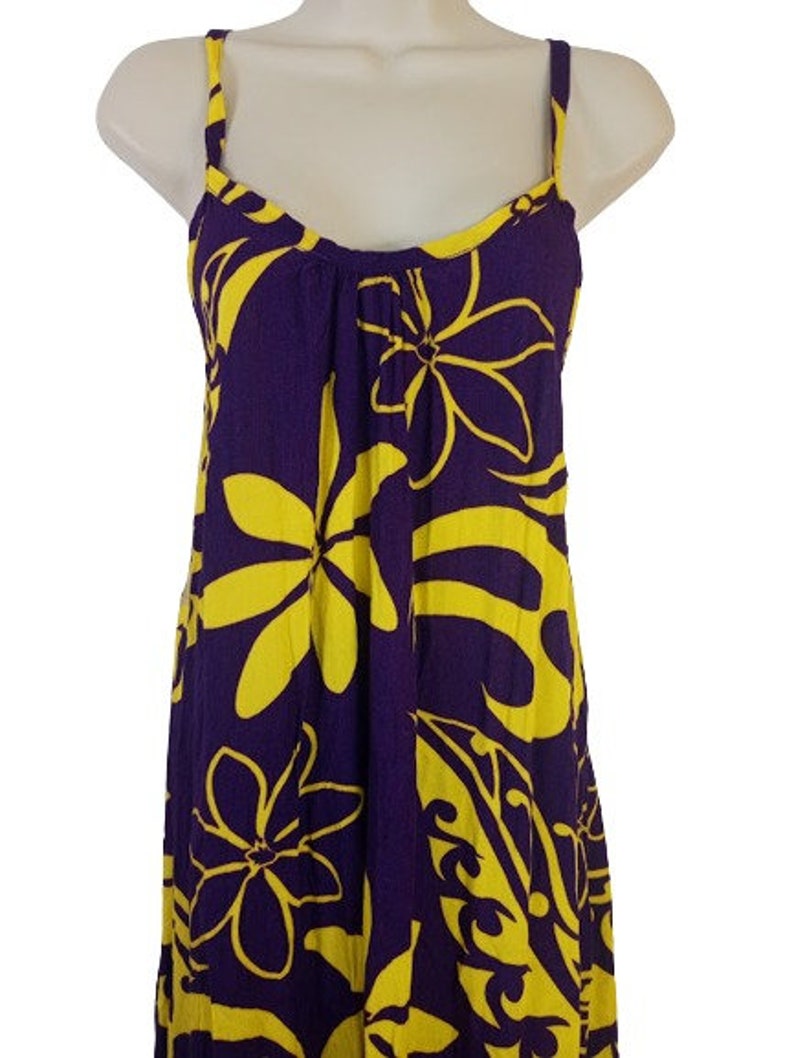 Vintage Hula Bay Womens Midi Dress Purple Yellow Floral Juniors 13 - Etsy