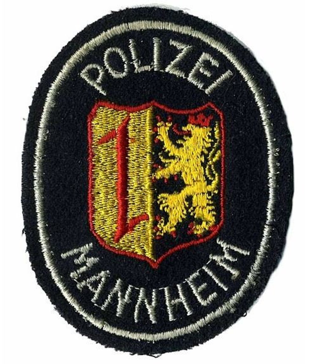 Vintage 1972 Polizei Mannheim German Police Sew on Patch - Etsy