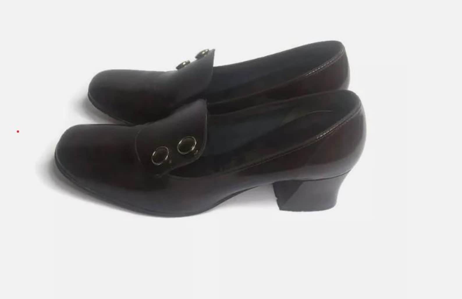Vintage 1960's Mod Fair Sets the Young Idea Pilgrim Pumps Womens Size 7 ...