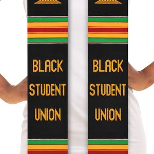 Black Student Union (BSU) Authentic Handwoven Kente Cloth Graduation ...
