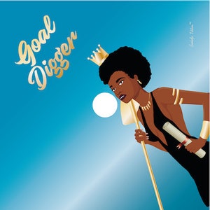 Goal Digger Printable Graduation Cap Mortarboard Design - Etsy