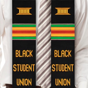 Black Student Union (BSU) Authentic Handwoven Kente Cloth Graduation ...
