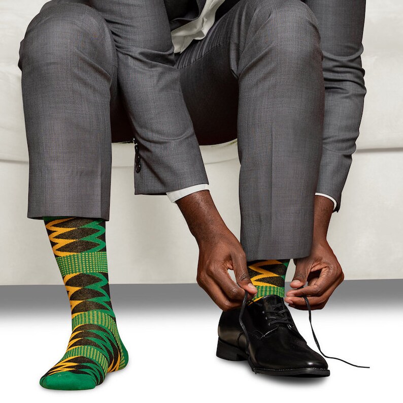 Premium Quality Kente Socks for Dress or Casual Novelty (kente Cloth 3 ...