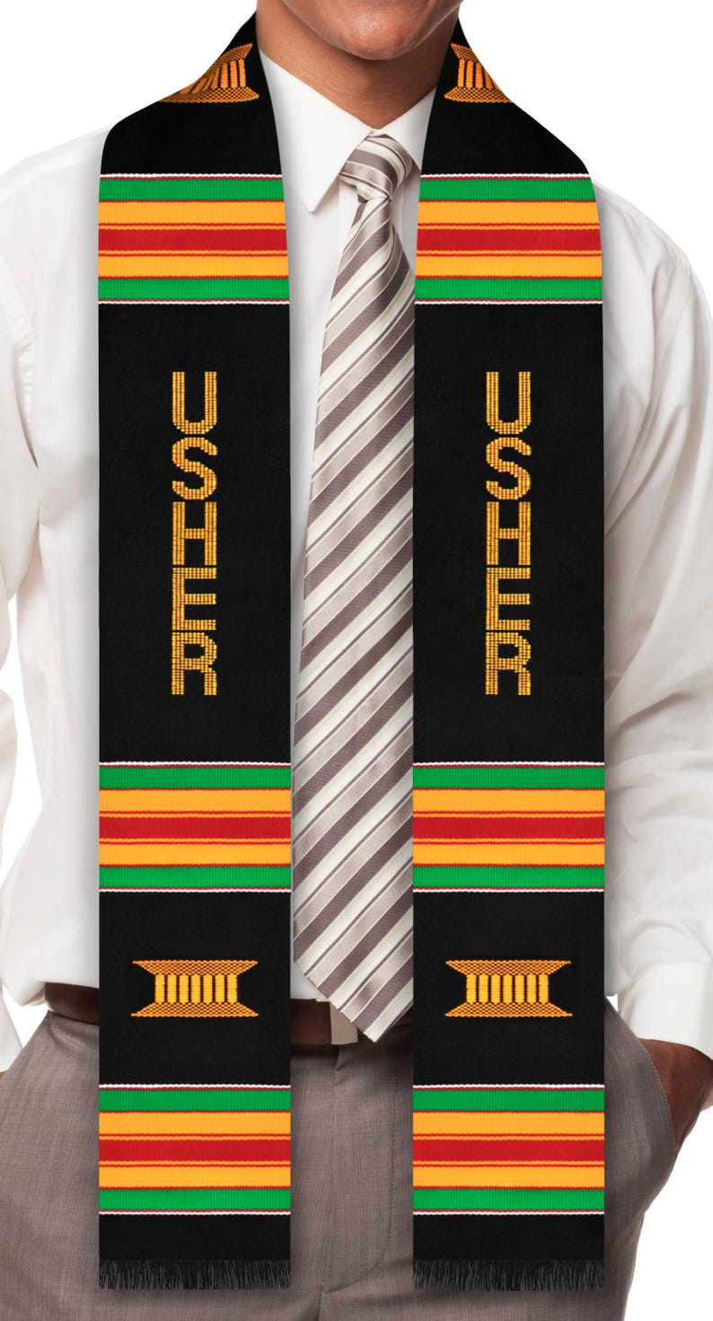 Usher Authentic Handwoven Kente Cloth Stole - Etsy
