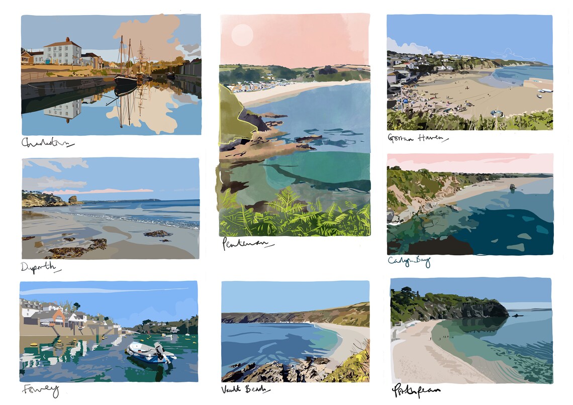 St Austell Beaches, Charlestown, Porthpean, Duporth, Gorran Haven ...