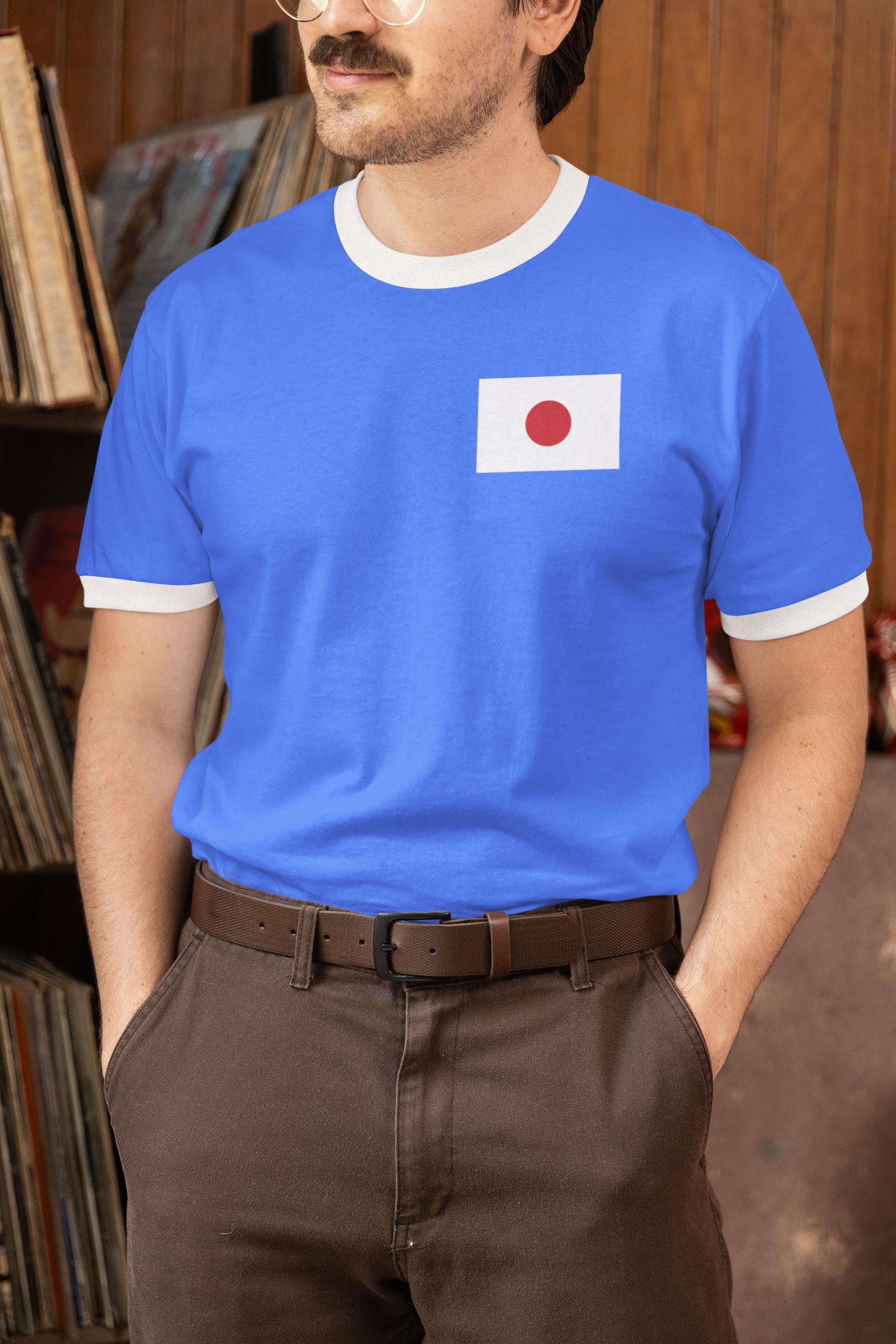 Japan National Team Men's Football Shirt Japanese Soccer T-shirt Short ...