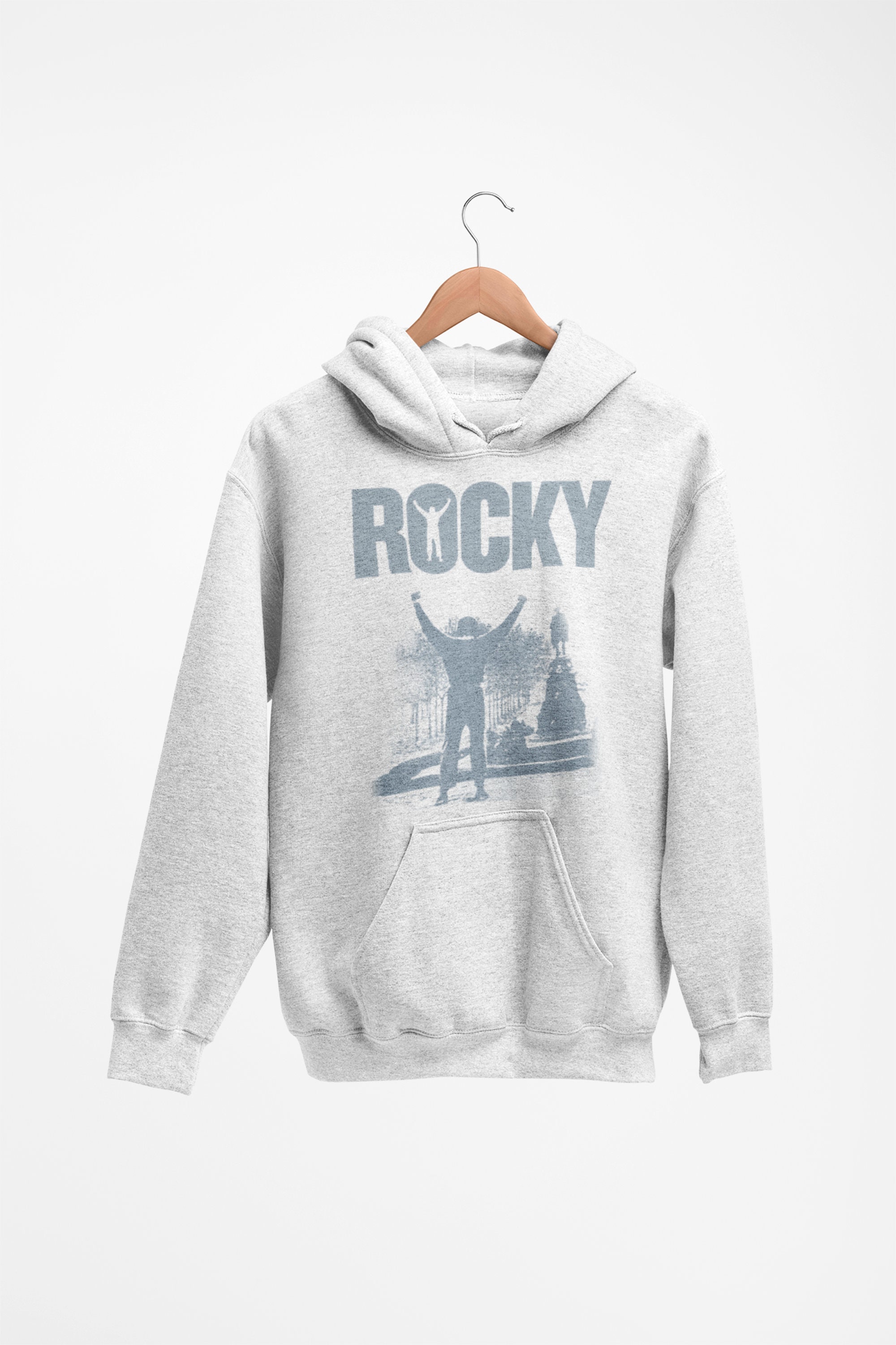 Rocky Balboa Hoodie or Hoody Design as Worn by David Beckham. Retro ...