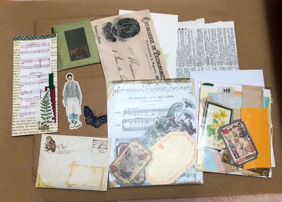 Large 200 Pc Vintage Ephemera Packs for Pen Pal and Junk Journal ...