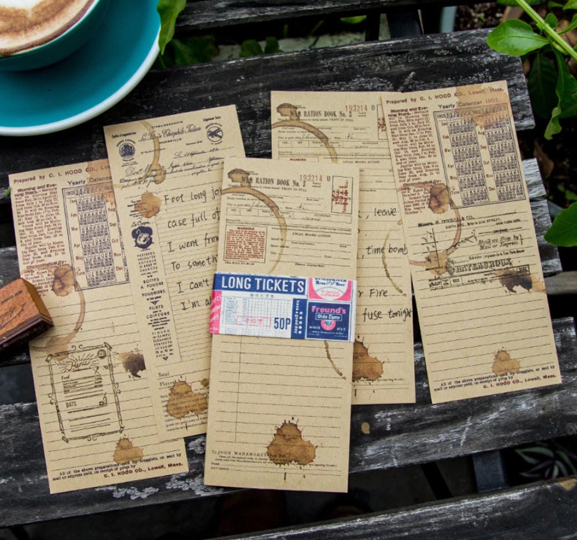 Vintage Style Memo Notepads - Etsy