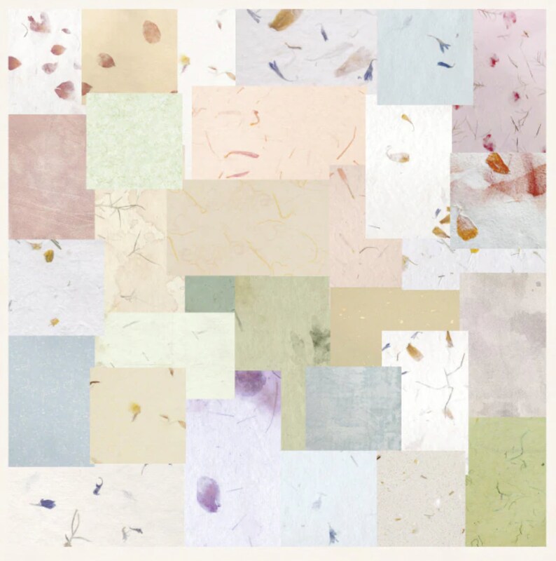 Vintage Florals and Dried Flowers Paper Pack - Etsy