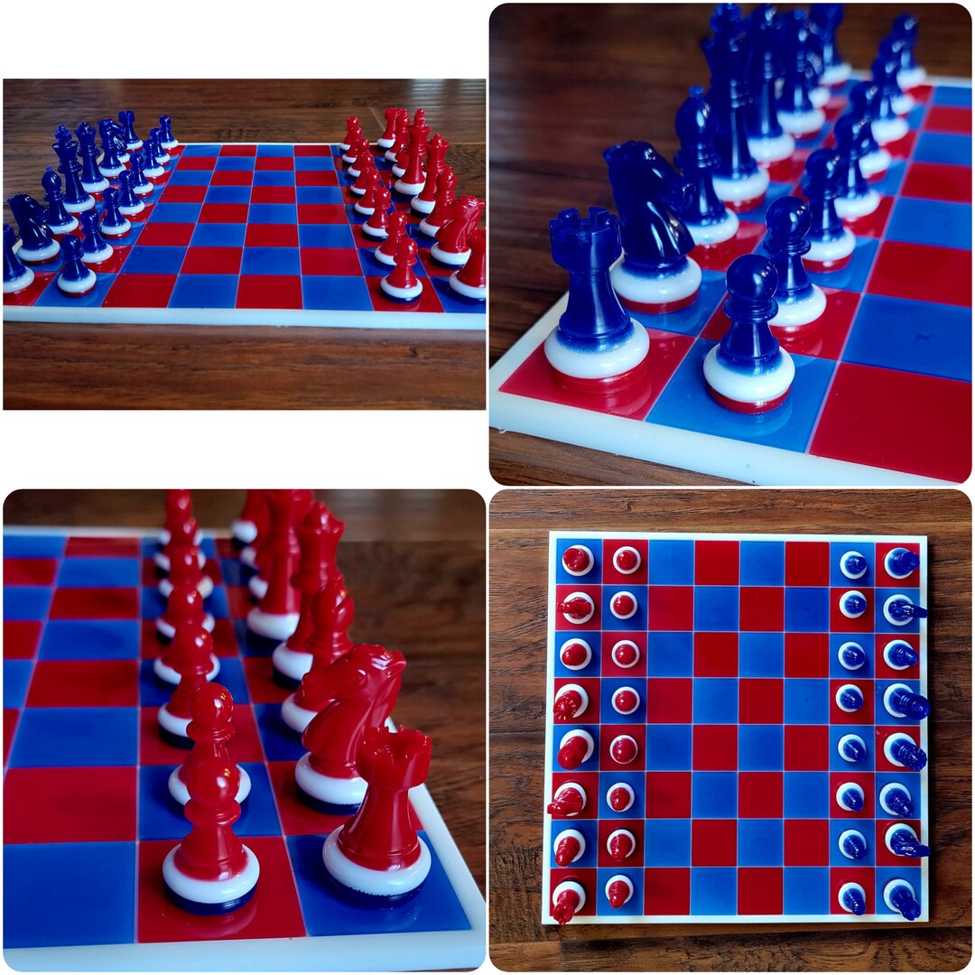 Designer Chess Board Set | Custom Made | Home Decor - Etsy