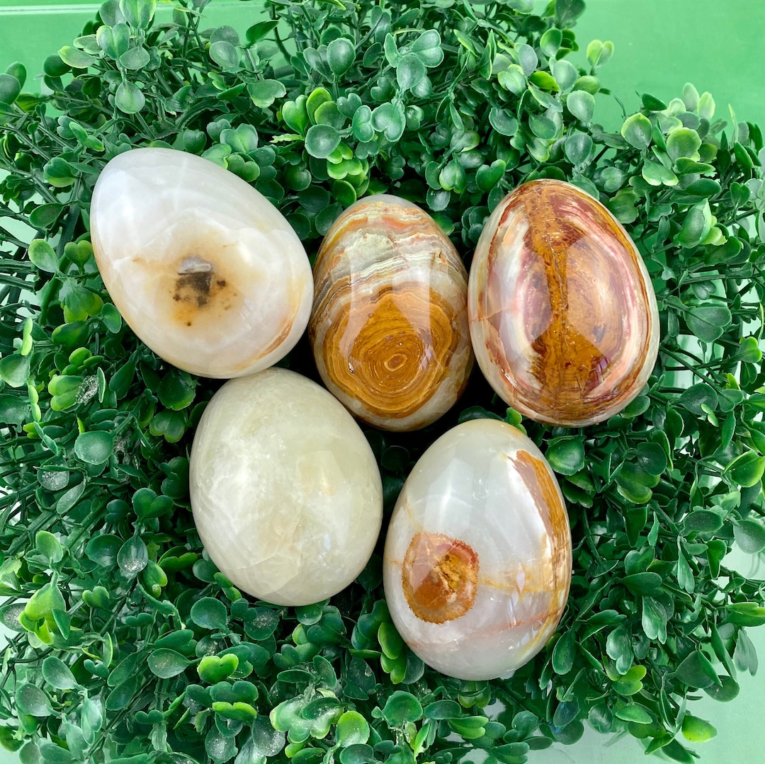 Middle Onyx Egg, Green Egg, Onyx Egg, Coloured Egg, Onyx Crystal, Healing Stones Egg, Onyx Eggs ...
