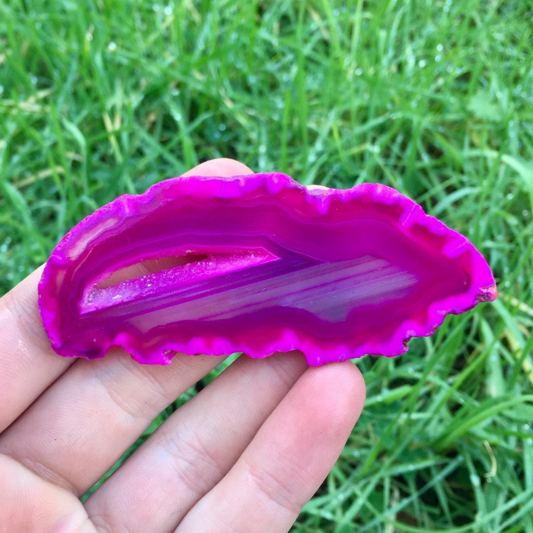 Pink Agate Slice , Pink Slice Mineral , Crystal , Gem , Gemstone ...