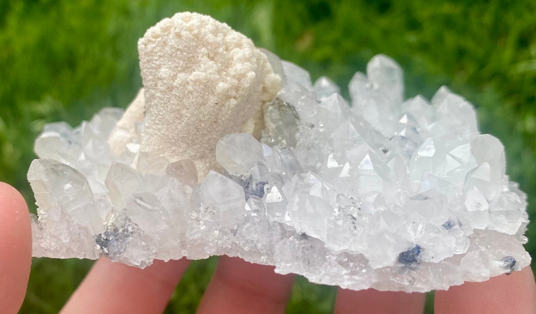 Rare Calcite on Milky Quartz From Drujba Mine, Laki Bulgaria, Natural ...