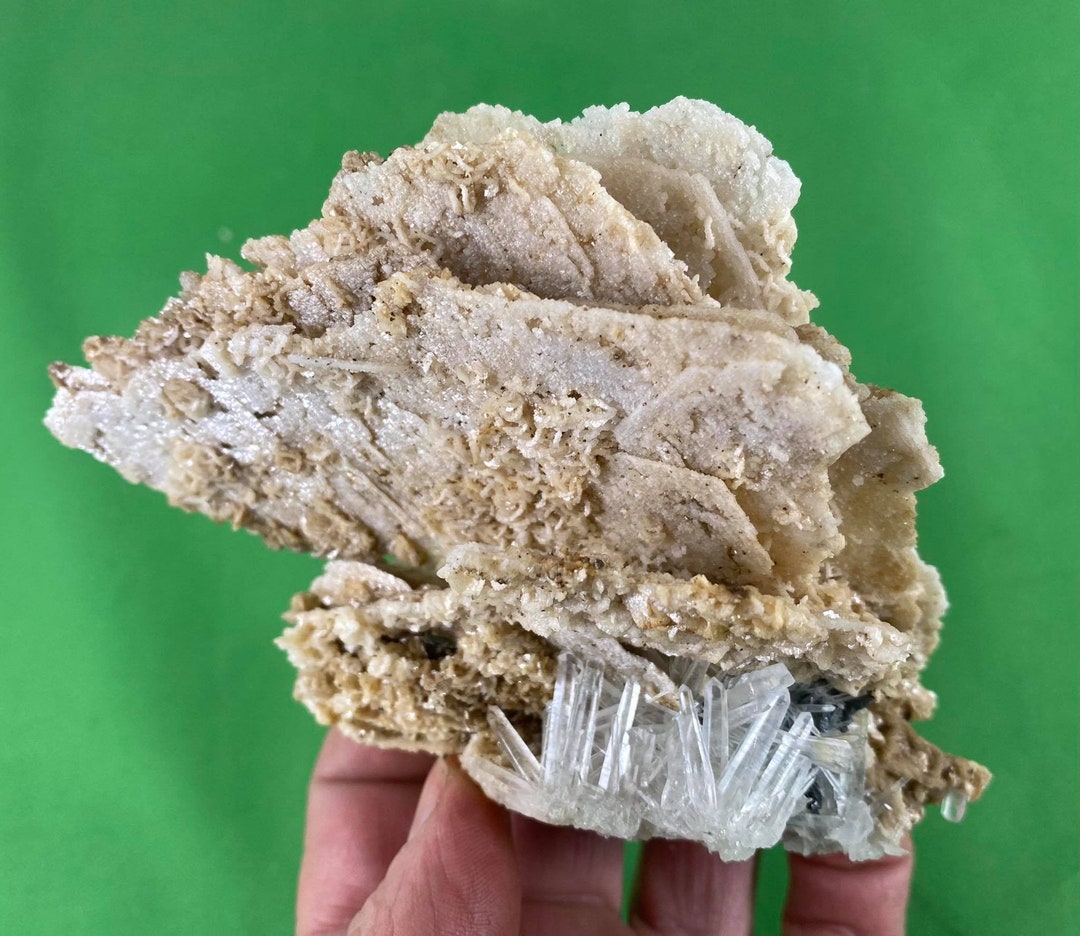 Two Generations Calcite on Transparent Quartz With Sphalerite From 9th ...