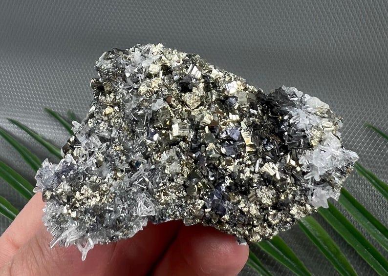 Needle Quartz on Pyrite, Galena, Sphalerite From Borieva Mine, Madan ...