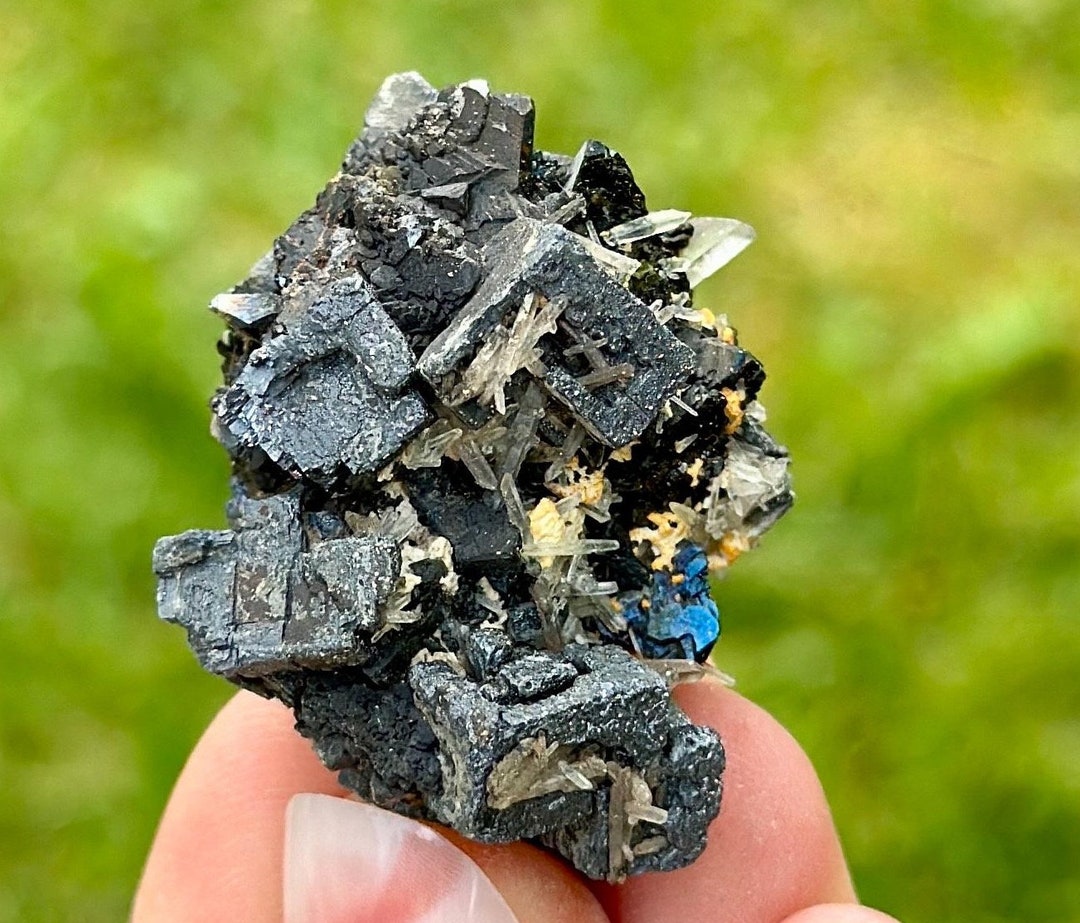 Skeletal Galena With Calcite,sphalerite,quartz From 9th September Mine ...