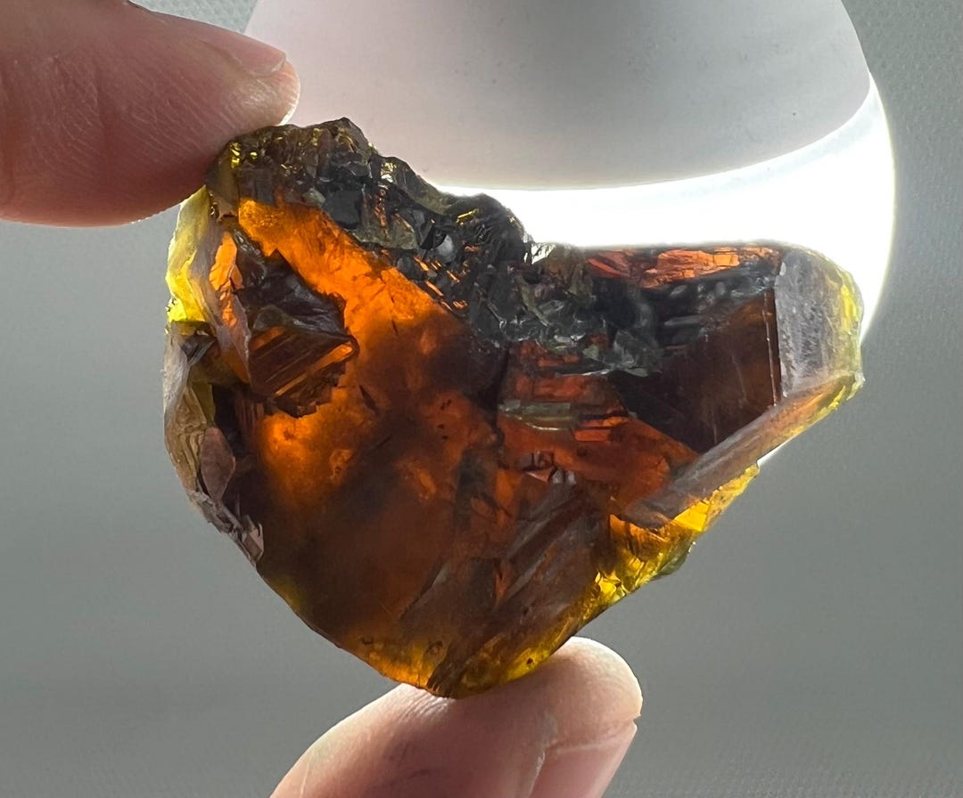 Gem Sphalerite Var. Red Green Cleiophane From 9th September Mine, Madan ...